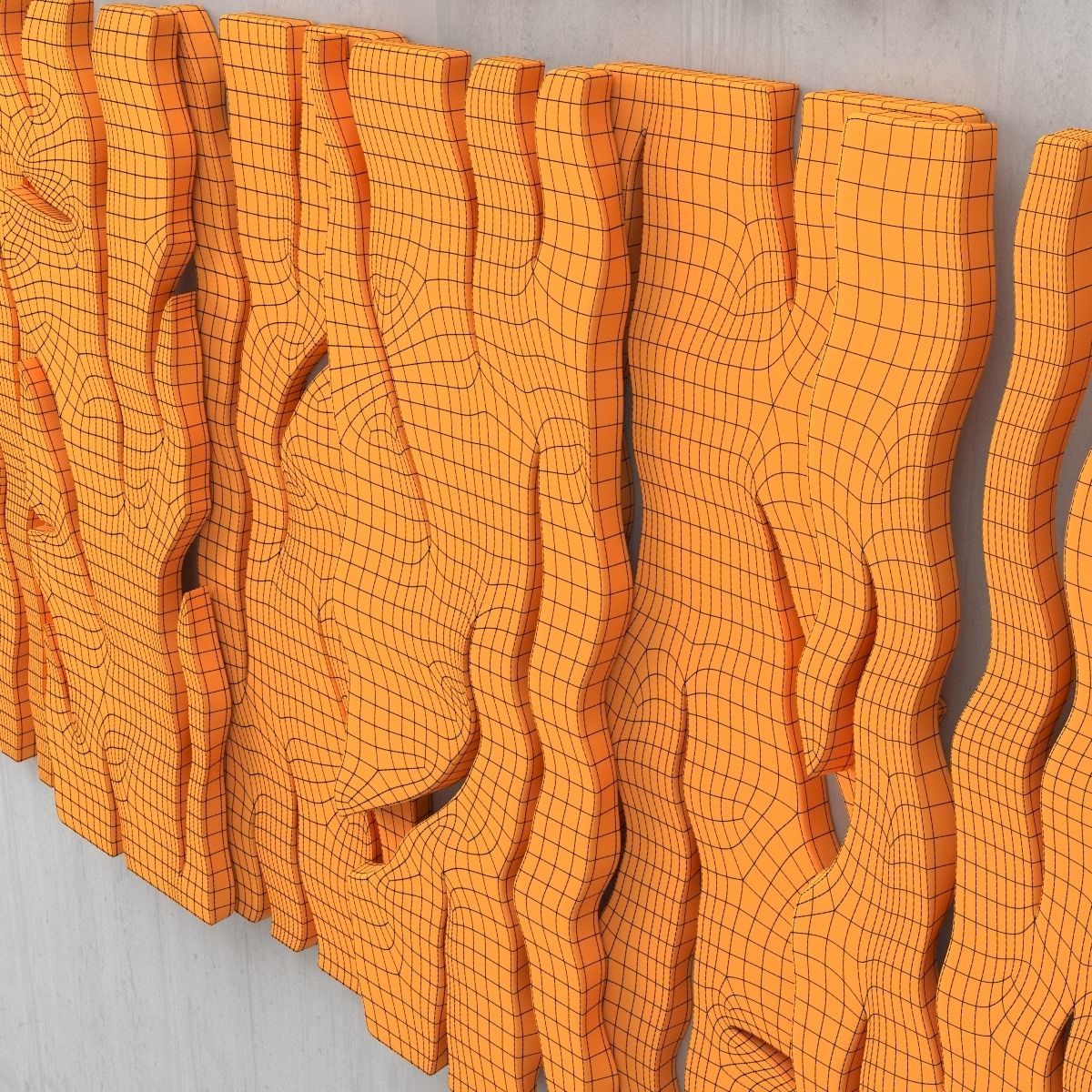 Wood slab decor 3D model | CGTrader