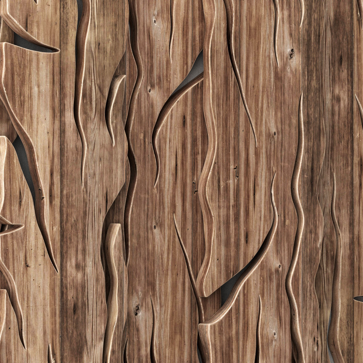 Wood slab decor 3D model | CGTrader