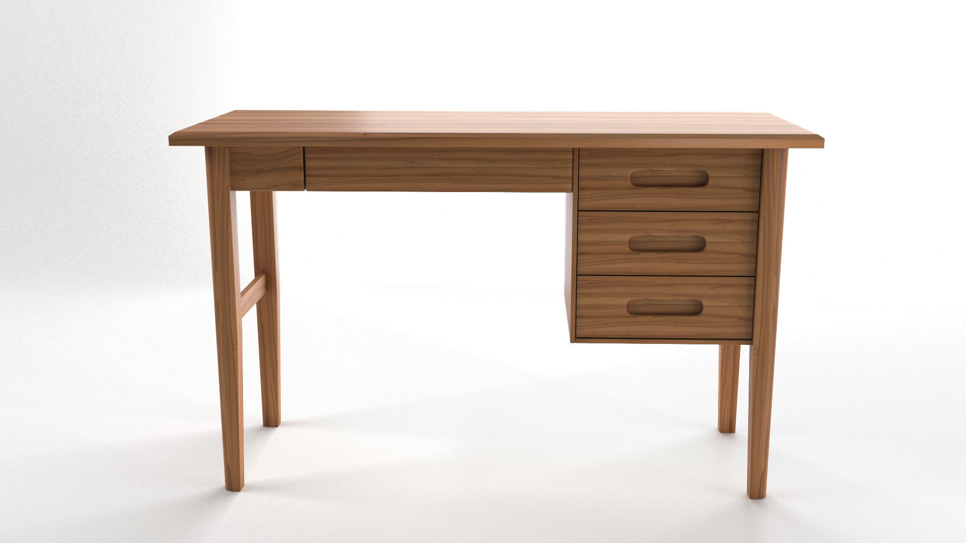 Small office desk free 3D model | CGTrader