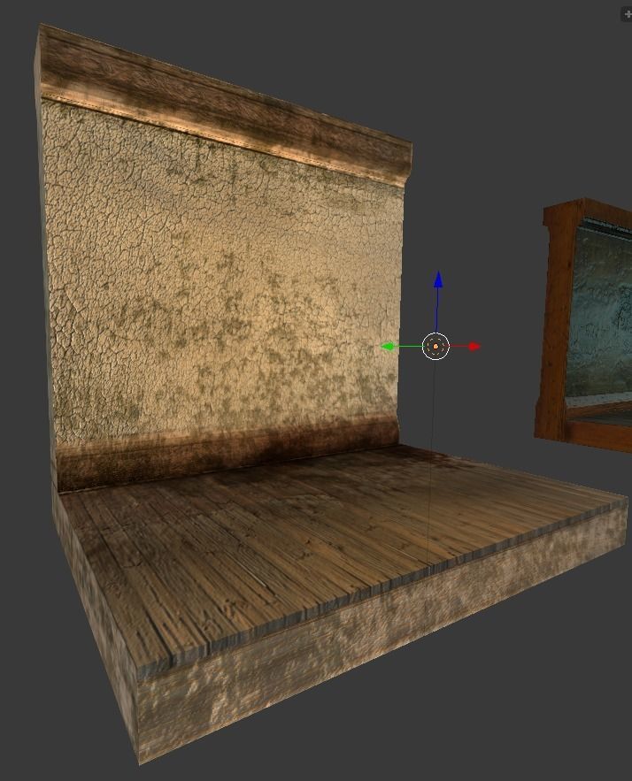 Low Poly Game Ready Modular Wall Pack free VR / AR / low-poly 3D model ...