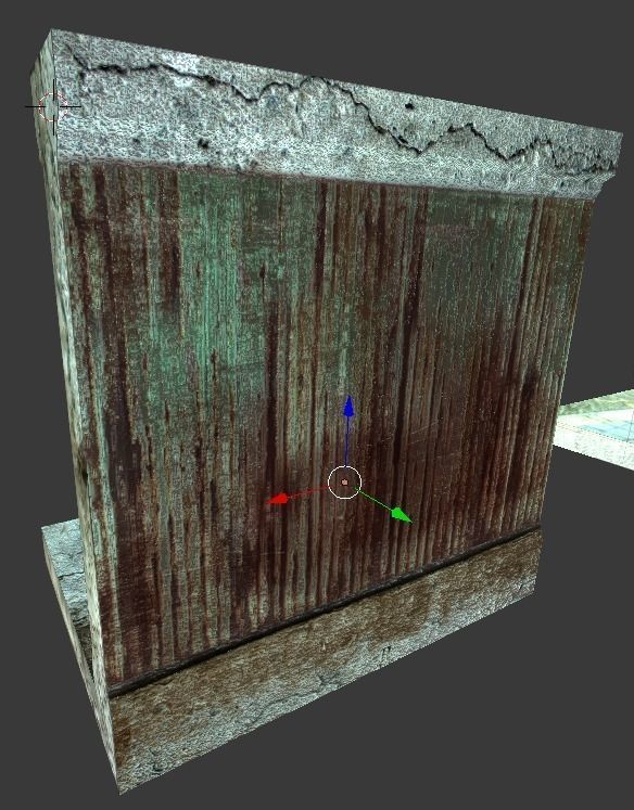 Low Poly Game Ready Modular Wall Pack free VR / AR / low-poly 3D model ...