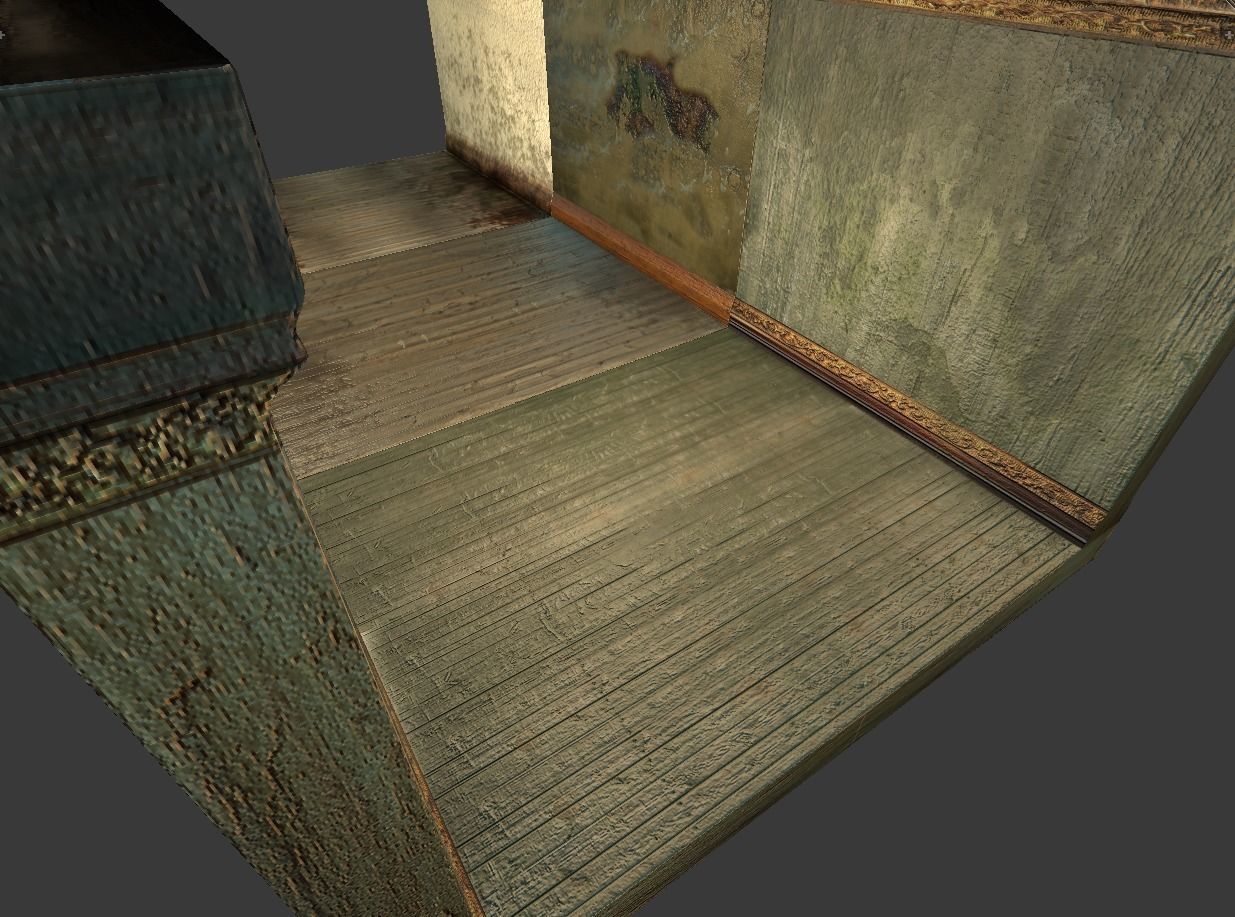 Low Poly Game Ready Modular Wall Pack free VR / AR / low-poly 3D model ...