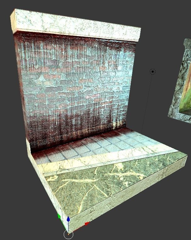 Low Poly Game Ready Modular Wall Pack free VR / AR / low-poly 3D model ...