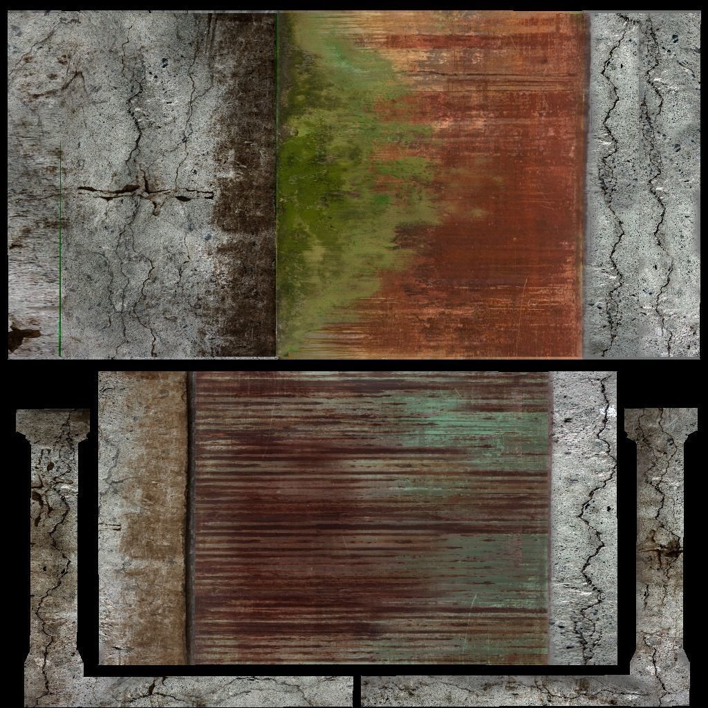 Low Poly Game Ready Modular Wall Pack free VR / AR / low-poly 3D model ...