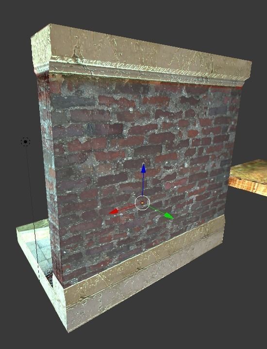 Low Poly Game Ready Modular Wall Pack free VR / AR / low-poly 3D model ...