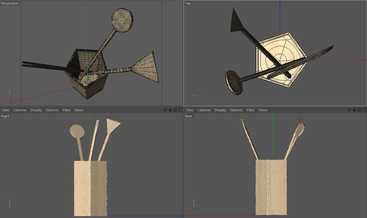 Set of kitchen utensils free 3D model | CGTrader
