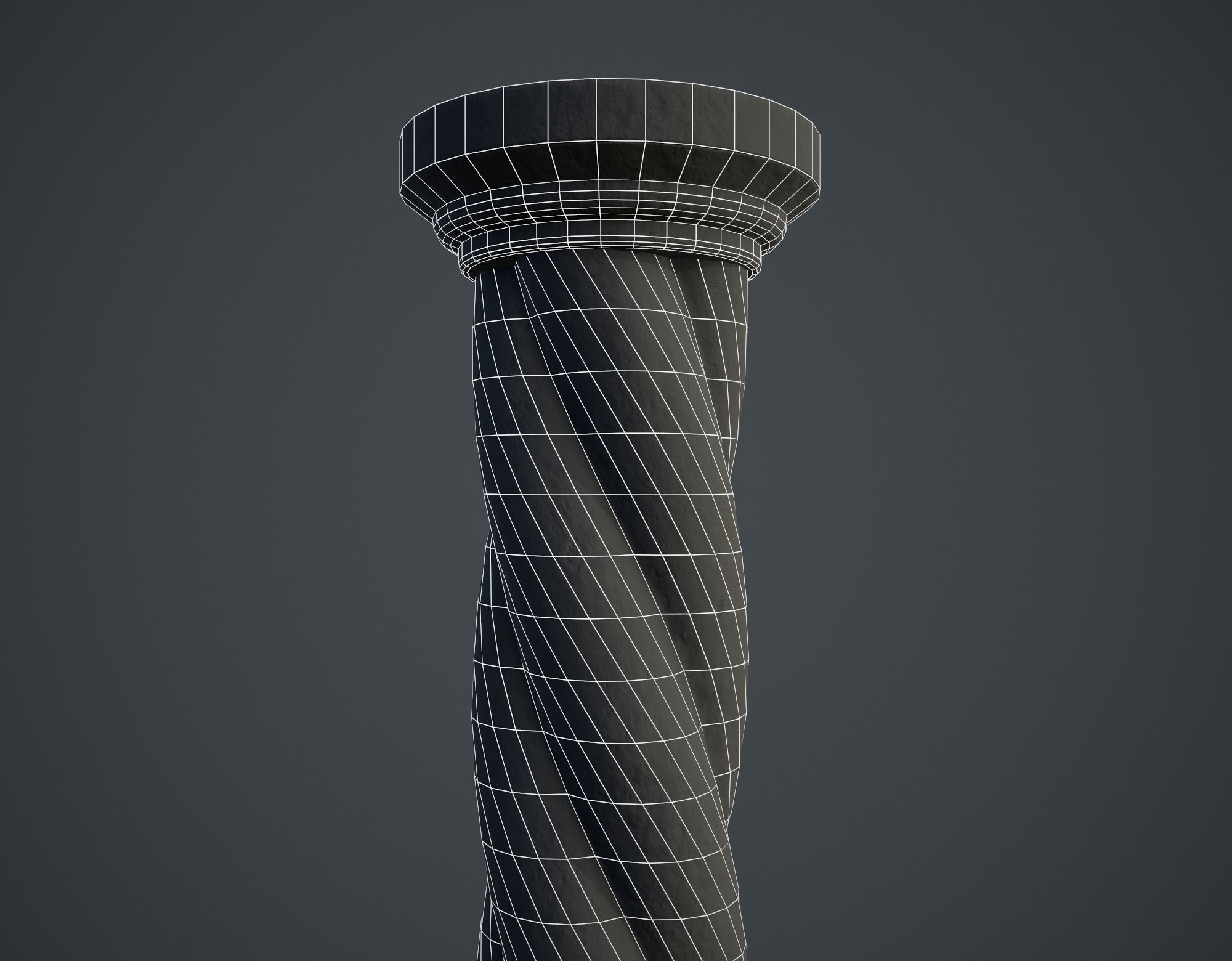 3D model Spiral Column VR / AR / low-poly | CGTrader