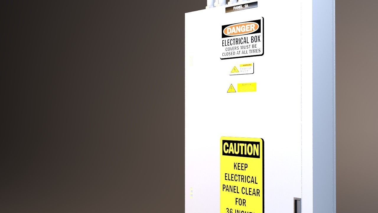 Electrical Panel Freestanding or Surface mount 3D model | CGTrader