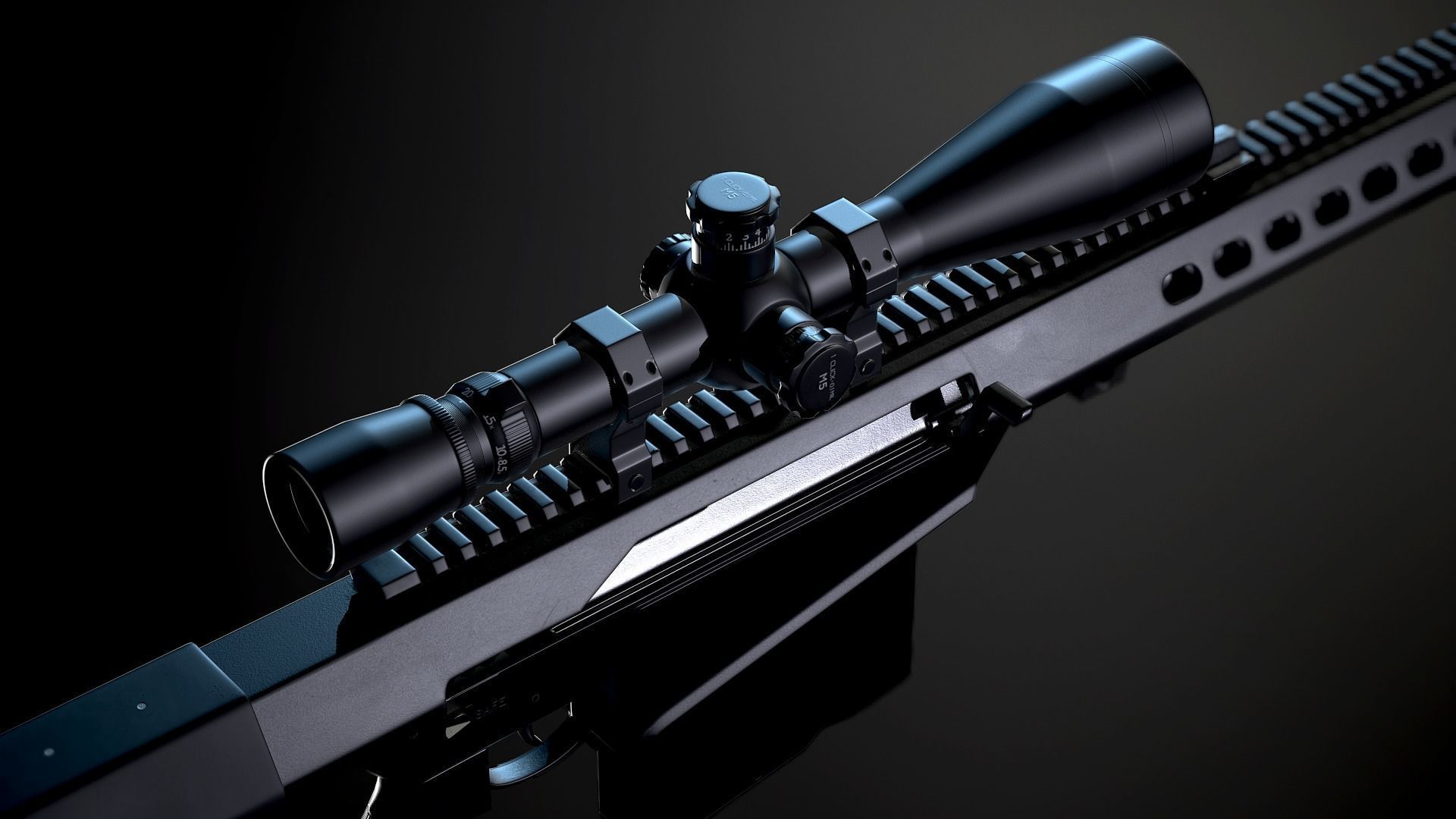 3D model Barret M82A1 PBR VR / AR / low-poly | CGTrader