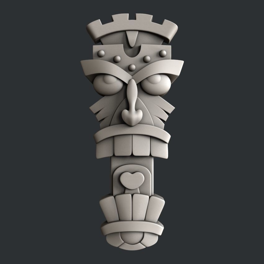 3d STL models for CNC or 3d printer set totem 3D model 3D printable ...