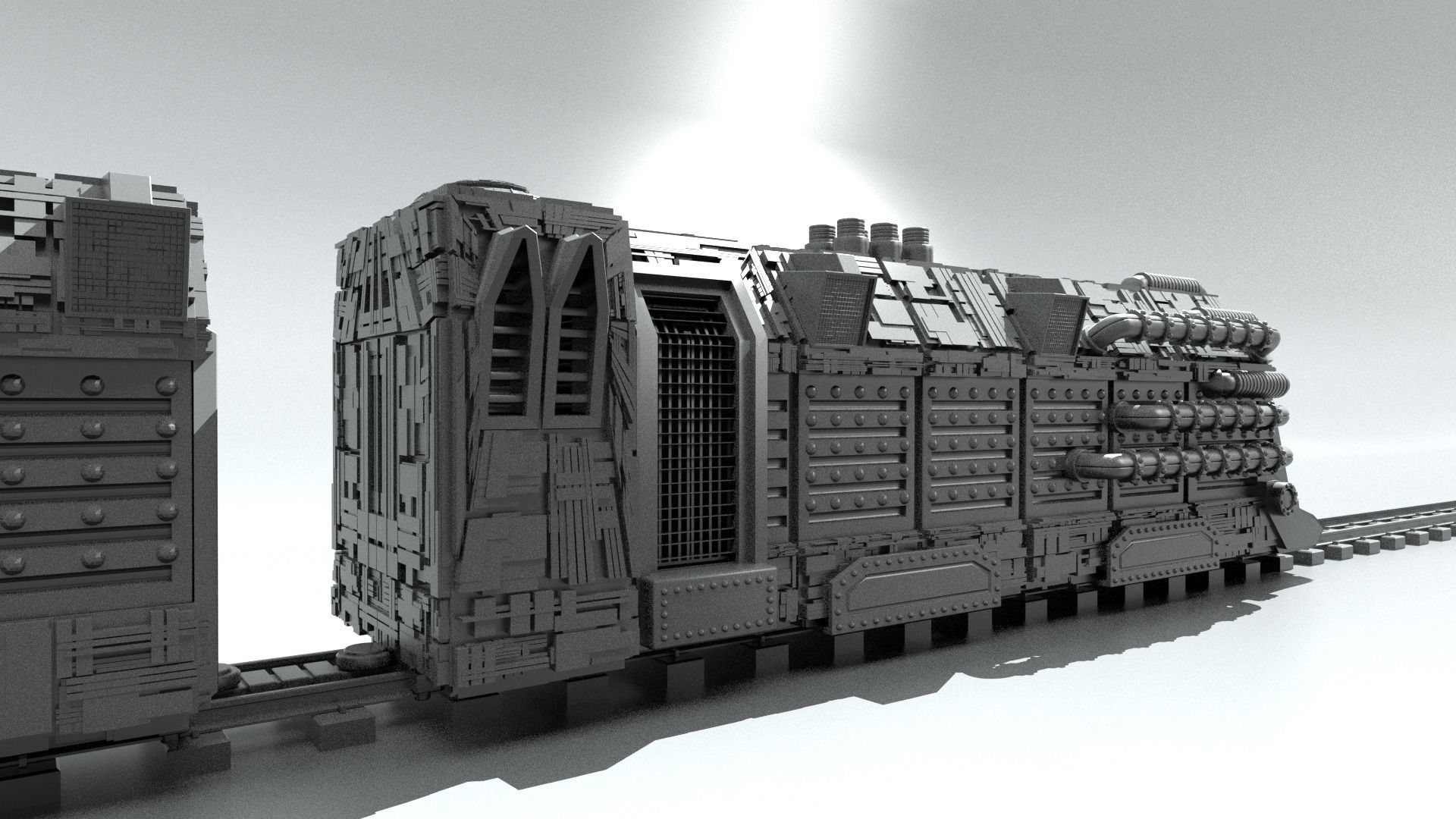 Armored Train High Poly 3D model | CGTrader