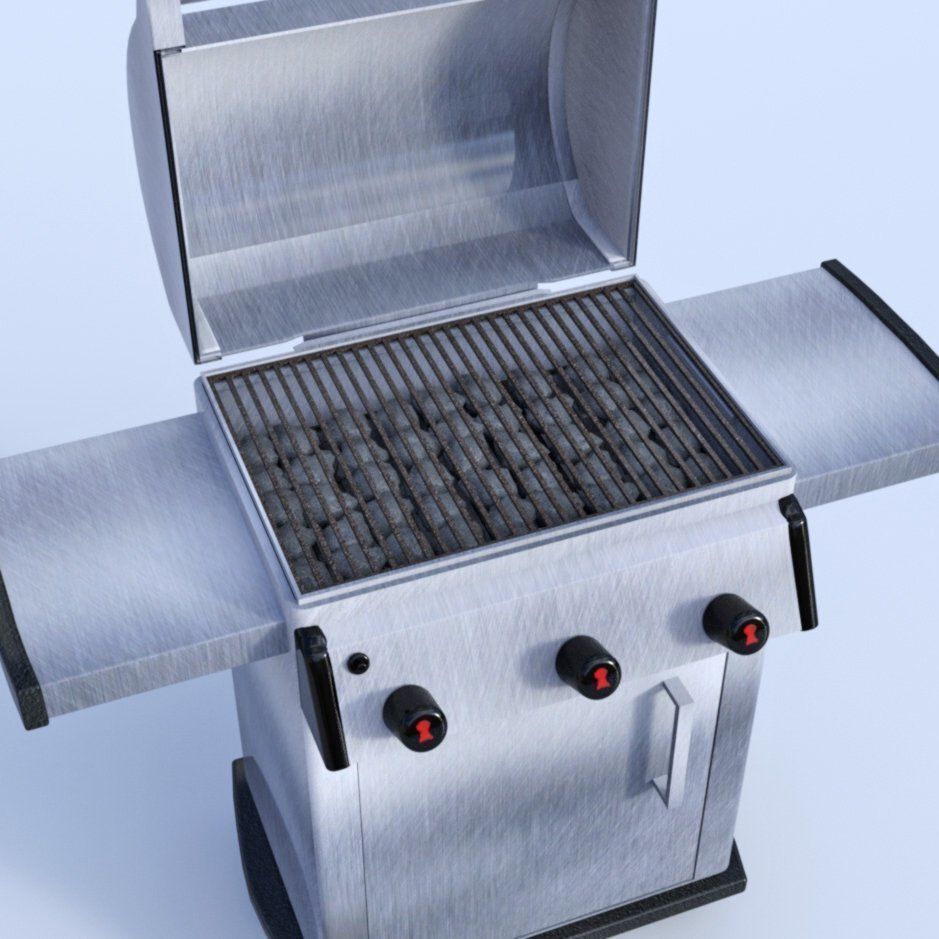 Gas Grills 3D model rigged | CGTrader