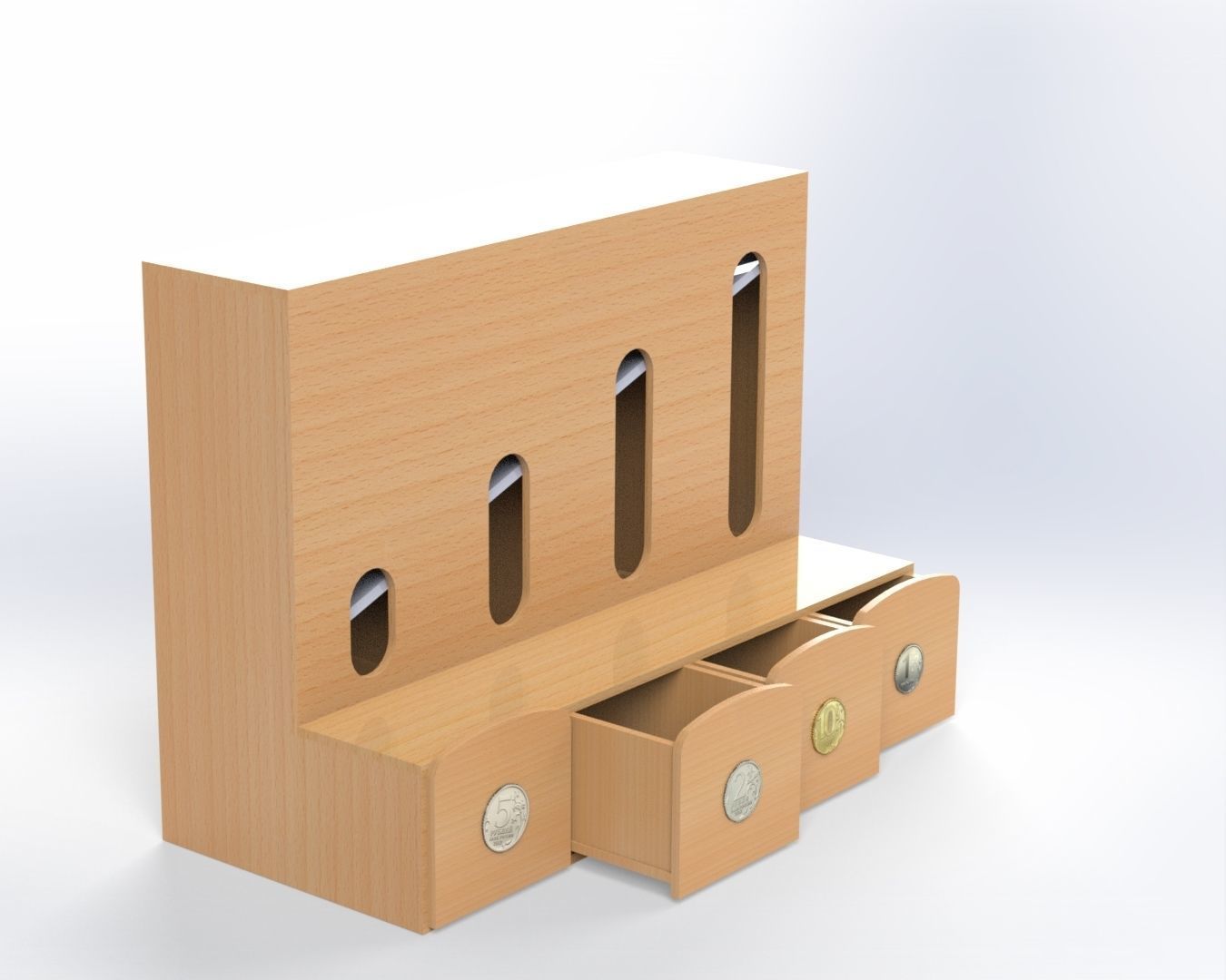 piggy bank coin sorter 3D model | CGTrader