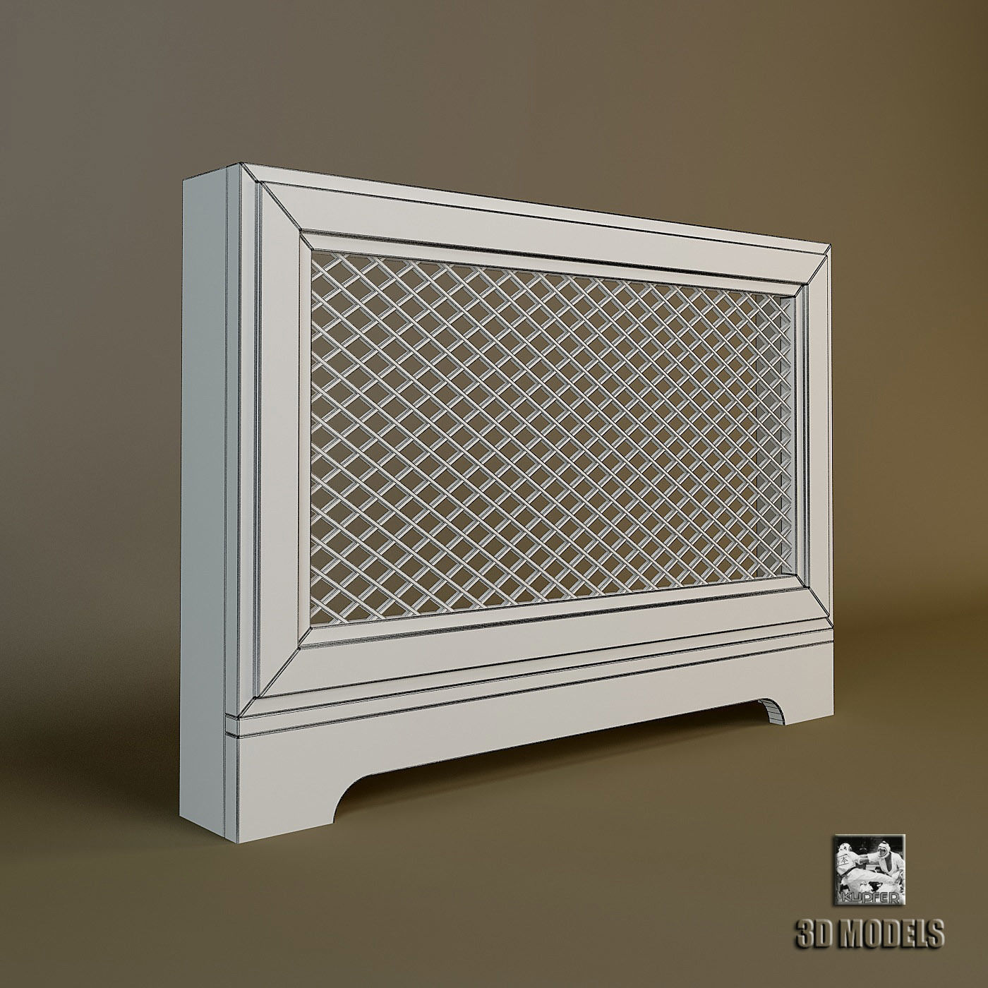 Radiator Screen 3D model | CGTrader