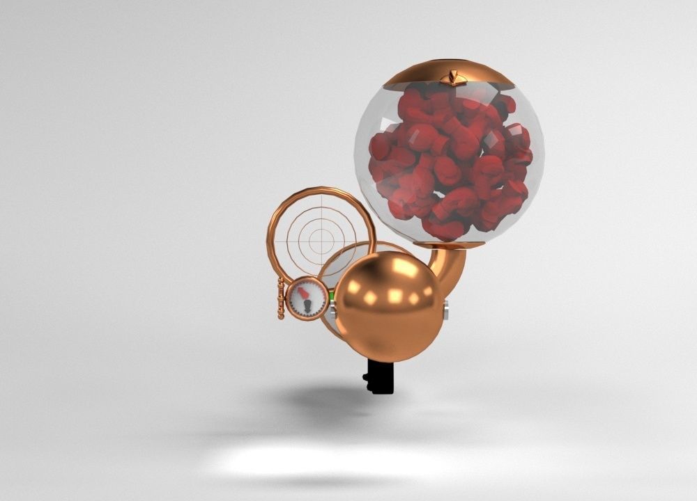 Boxing glove gun 3D model | CGTrader