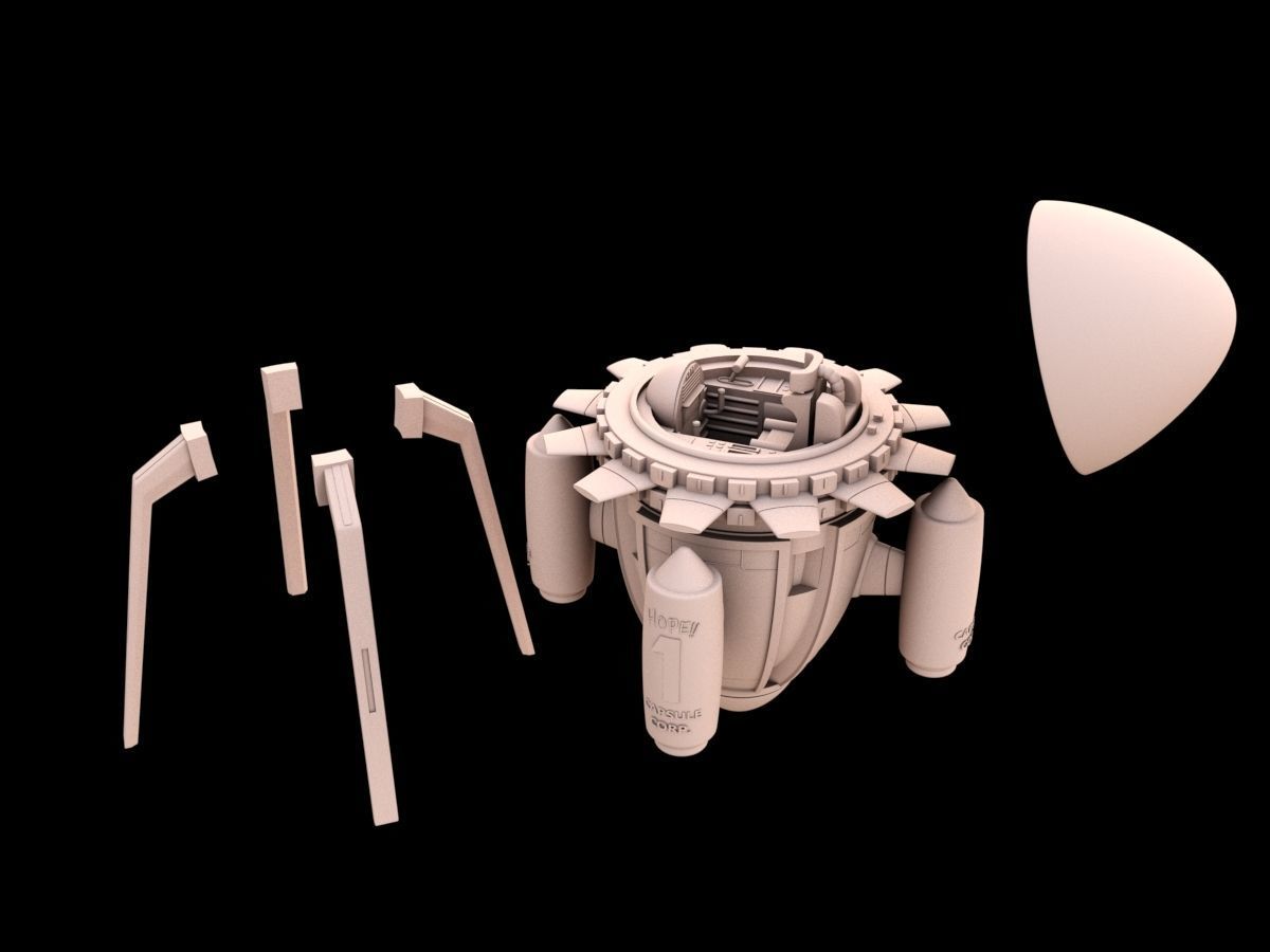 Dragon ball time machine 3D model 3D printable | CGTrader