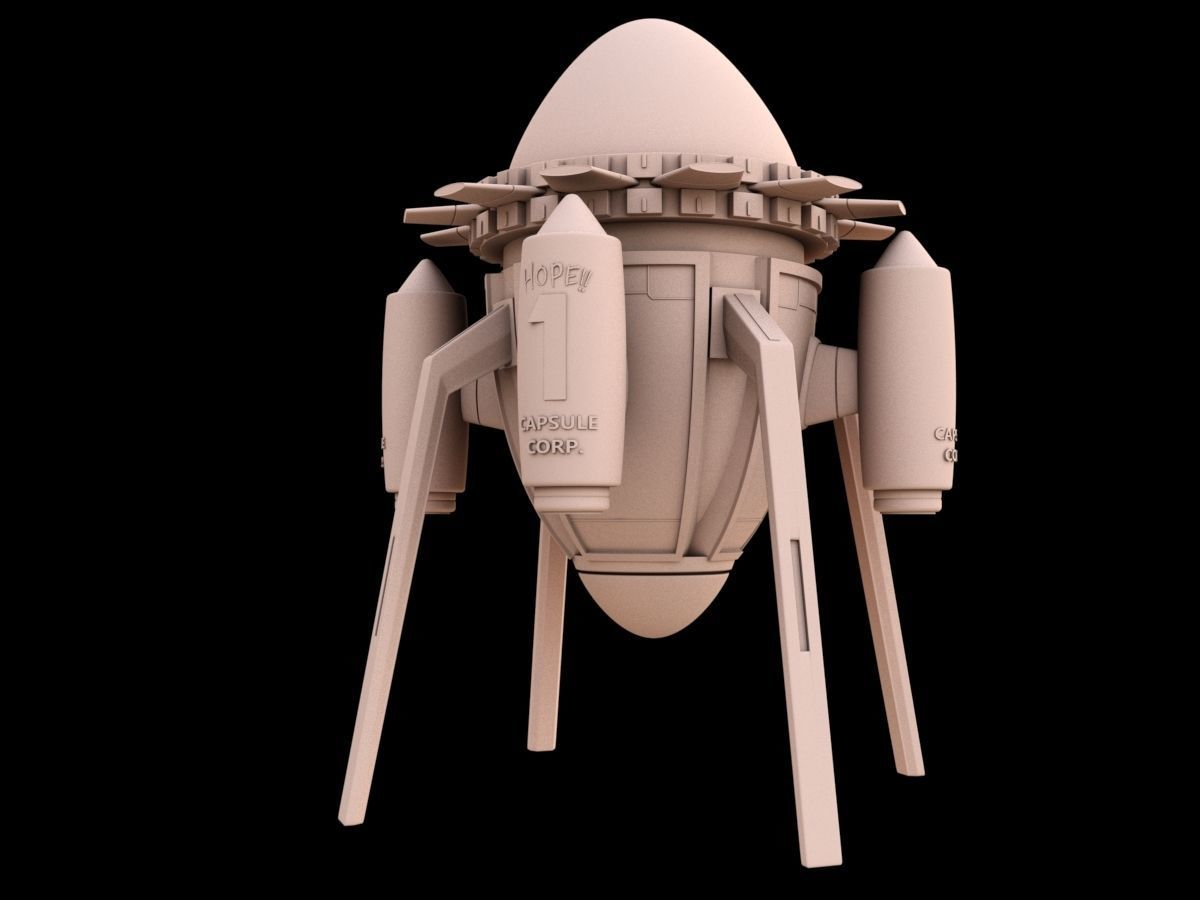 Dragon ball time machine 3D model 3D printable | CGTrader