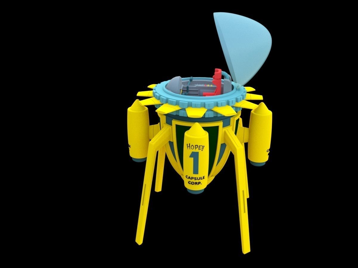 Dragon ball time machine 3D model 3D printable | CGTrader