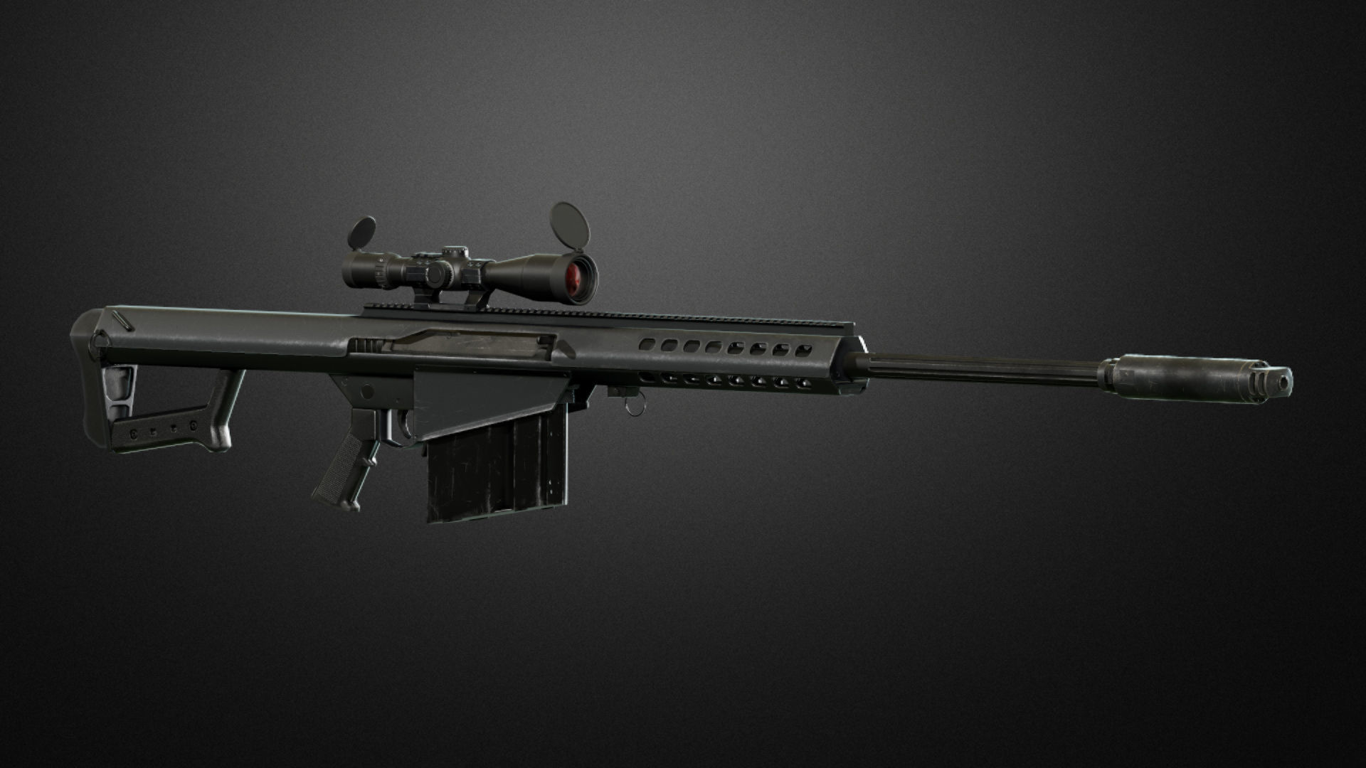 3D model M82 Barrett VR / AR / low-poly rigged | CGTrader