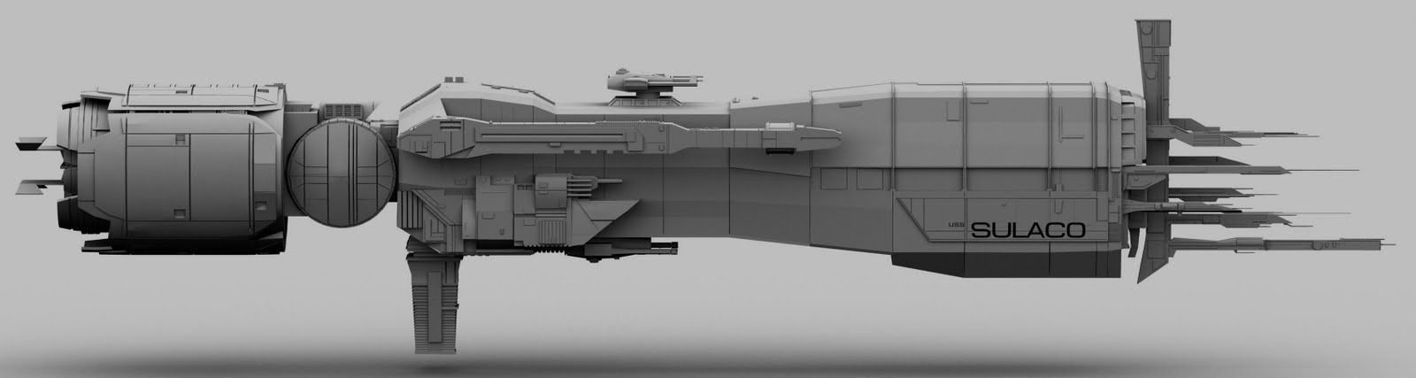 USS SULACO 3D Model .fbx .ma .mb - CGTrader.com