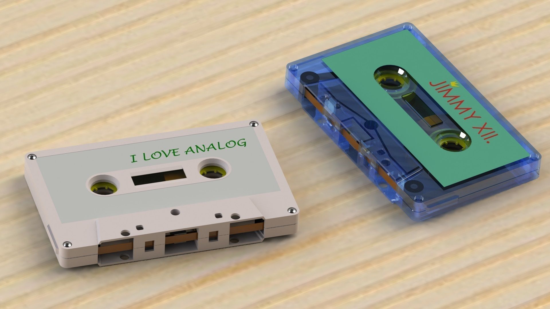 Compact Cassette free 3D model | CGTrader