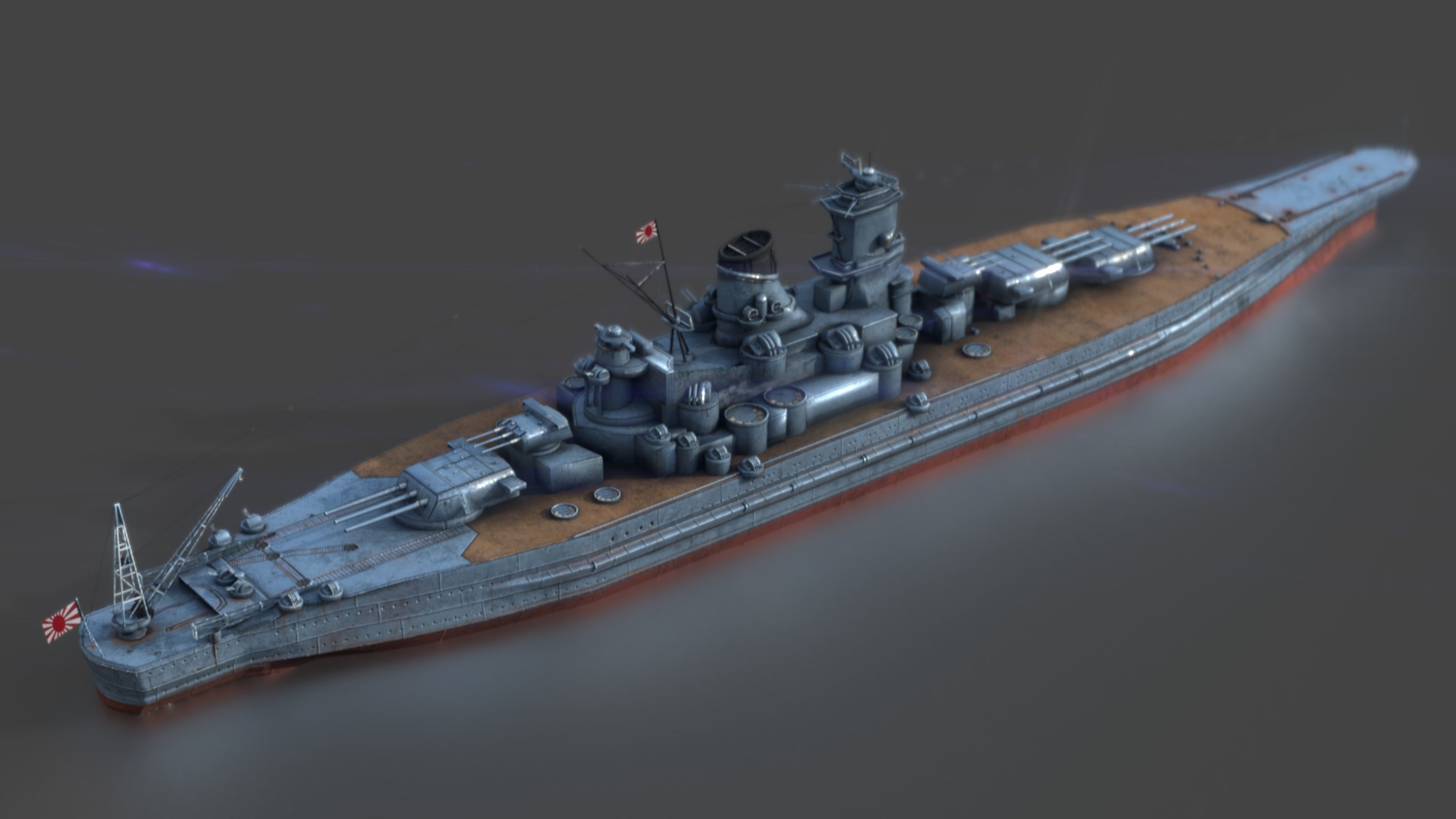 Japanese battleship Musashi 3D model | CGTrader