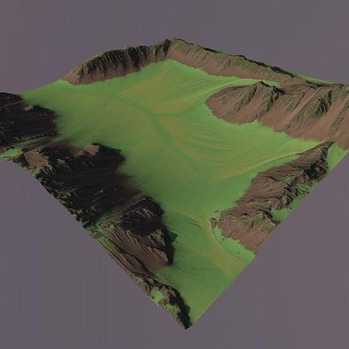 Level Terrain 02 3D Model Game ready .max .obj .3ds .fbx .c4d .blend ...