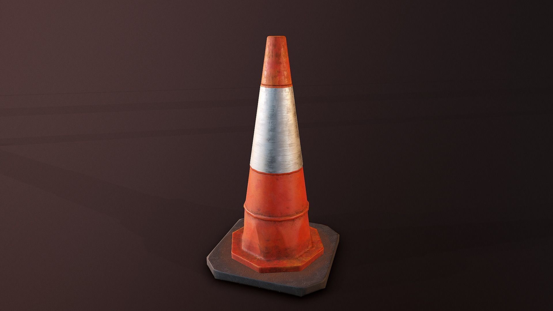3D model Game Ready Traffic Cones 4x VR / AR / low-poly | CGTrader