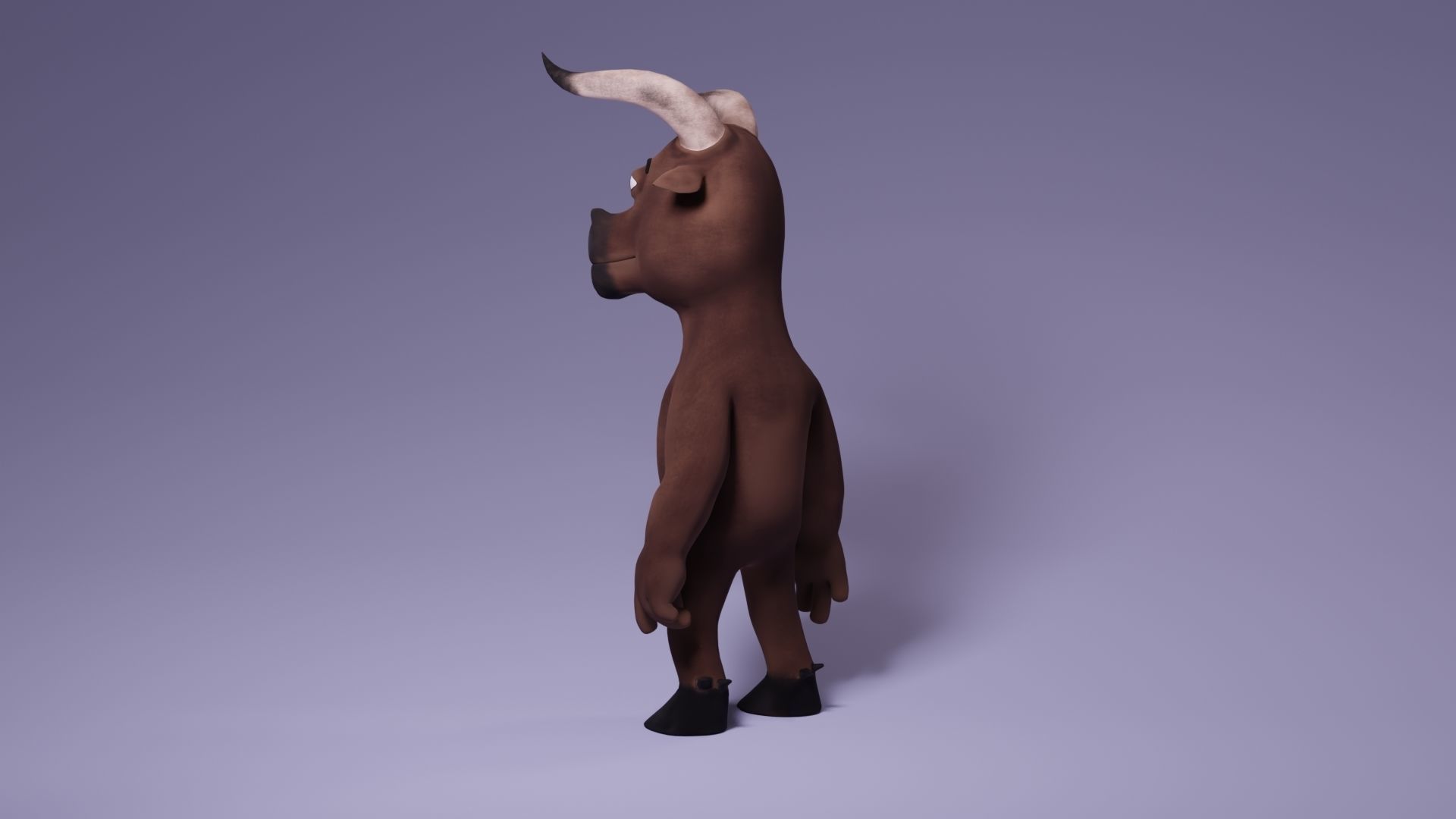 3D model Toon Humanoid Bull VR / AR / low-poly rigged animated | CGTrader
