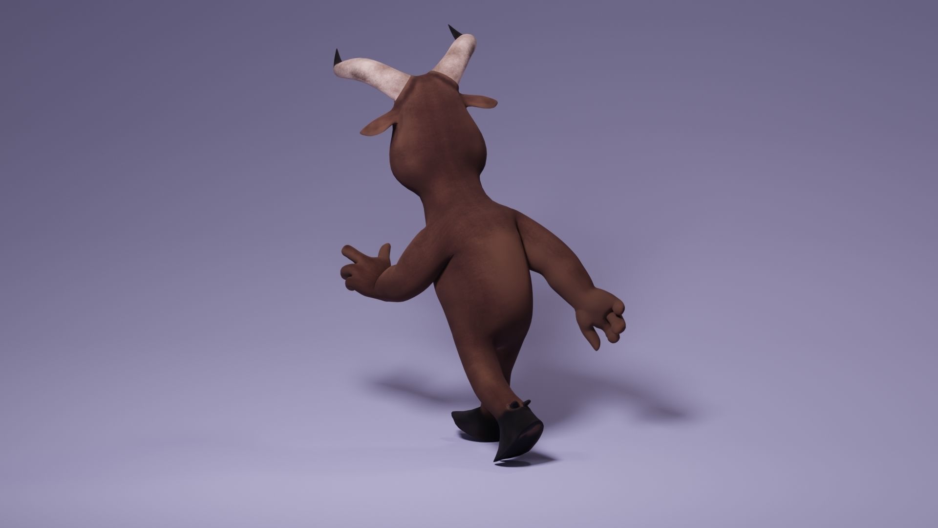 3D model Toon Humanoid Bull VR / AR / low-poly rigged animated | CGTrader
