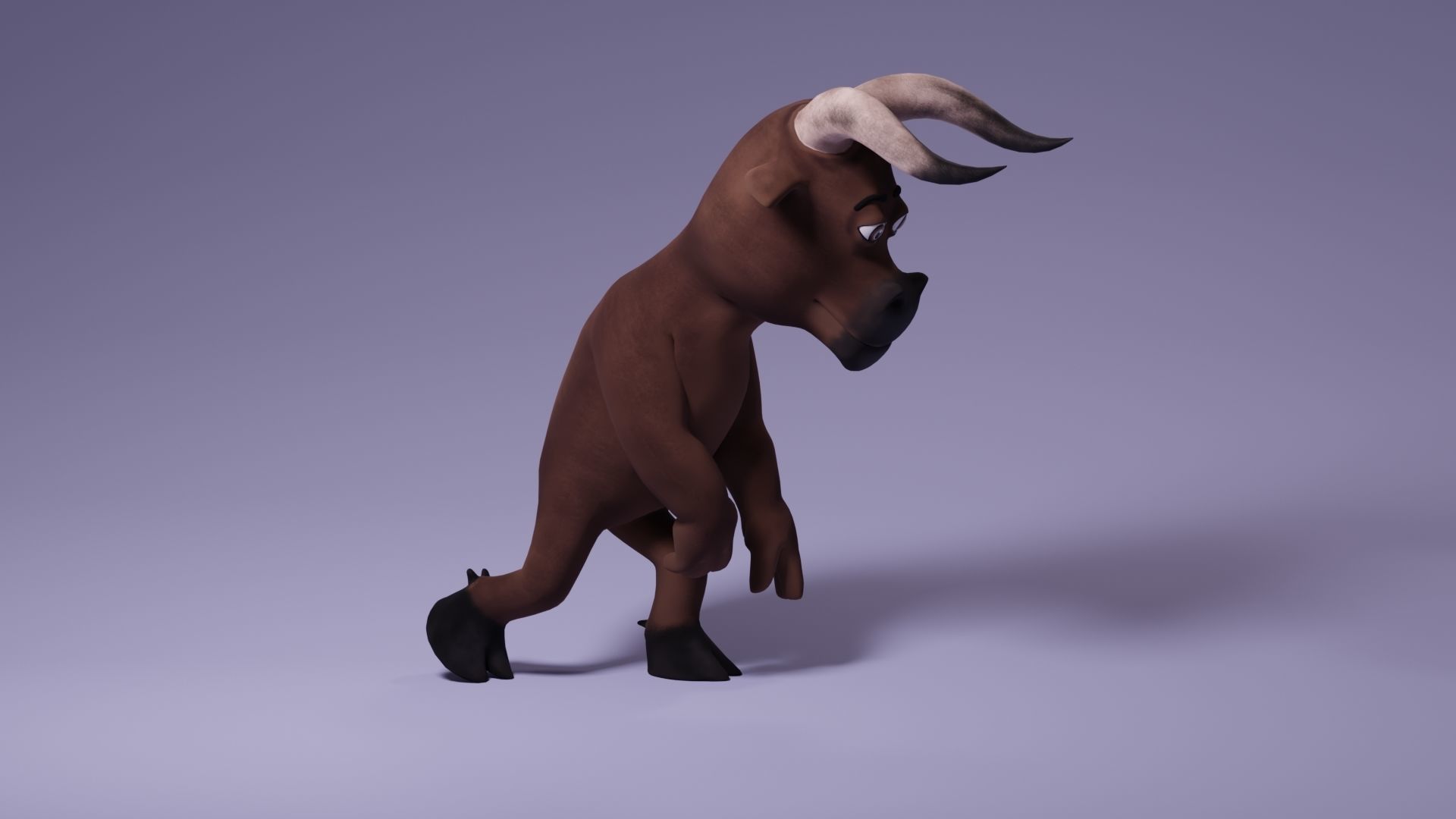 3D model Toon Humanoid Bull VR / AR / low-poly rigged animated | CGTrader