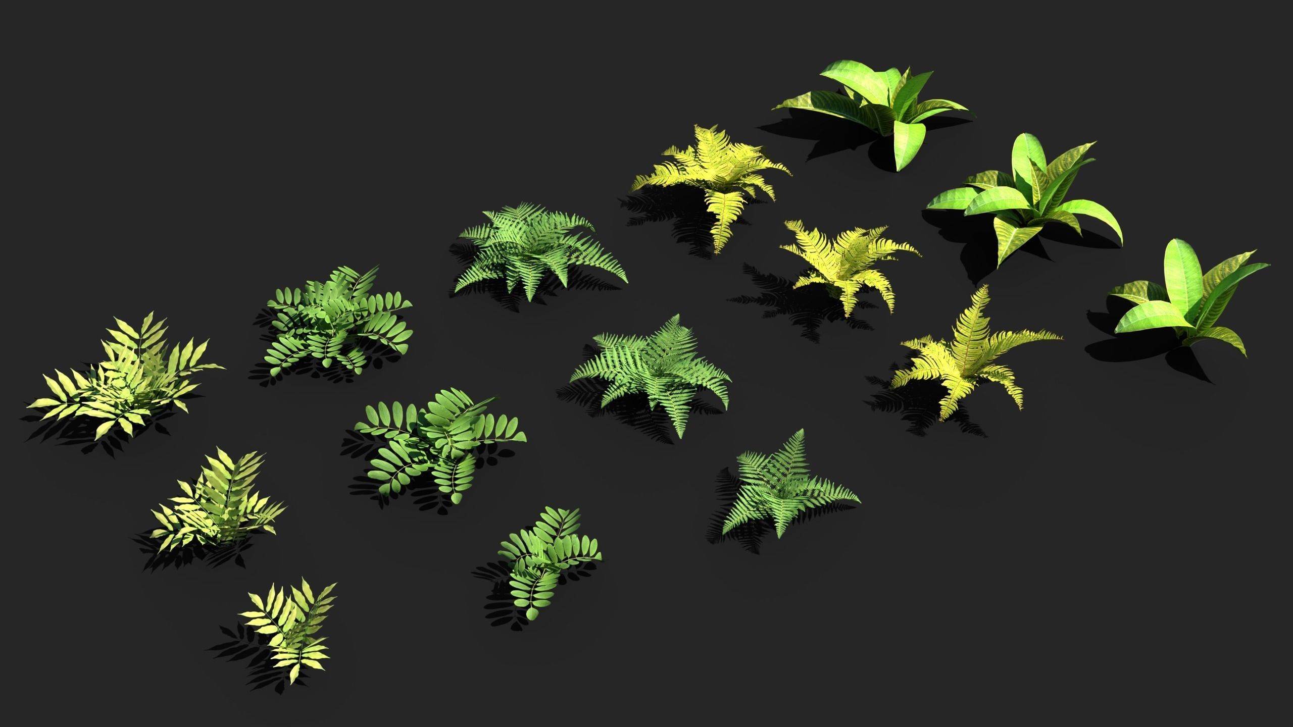 3D model Colorized Vegetation VR / AR / low-poly | CGTrader