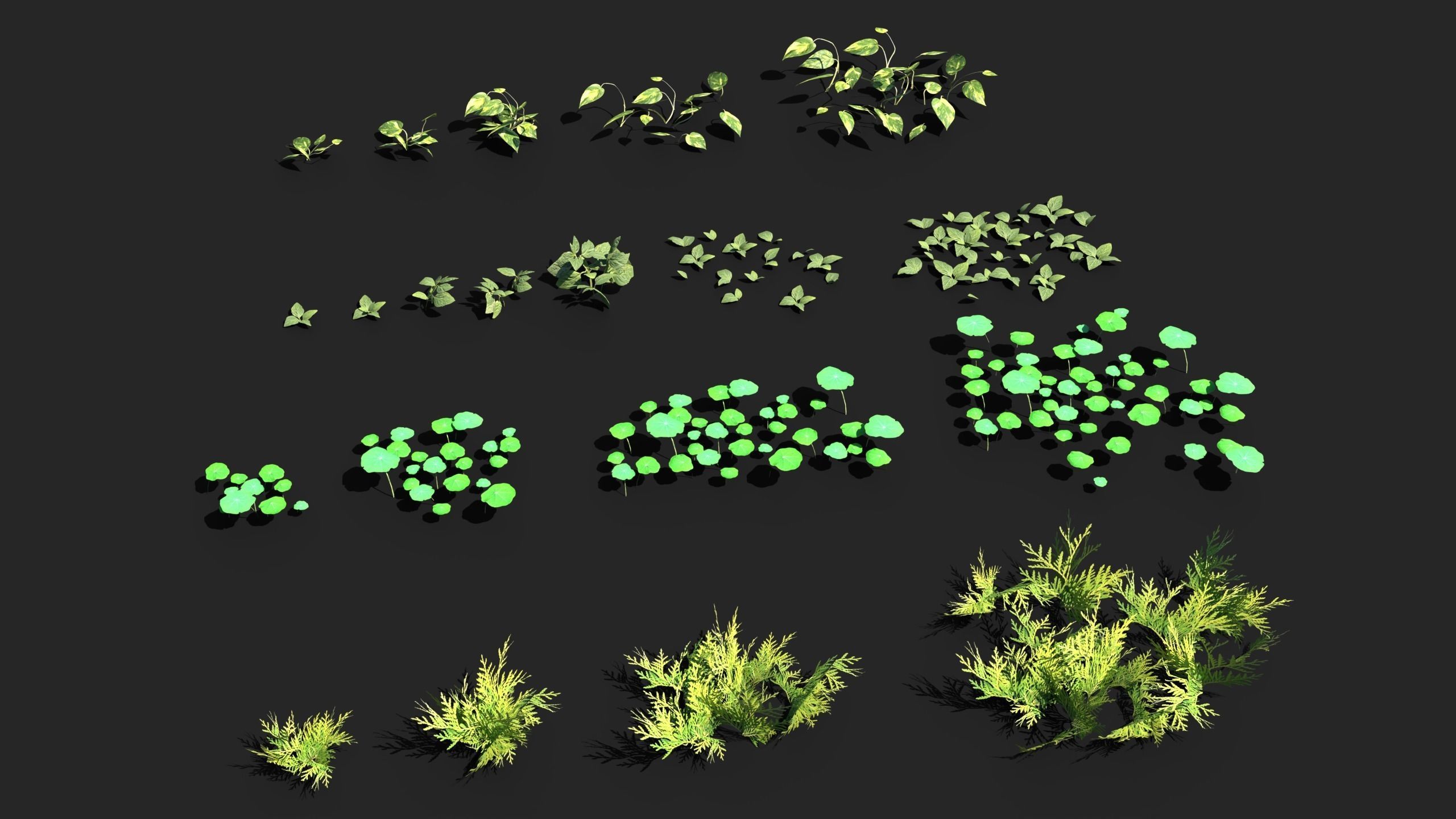 3D model Colorized Vegetation VR / AR / low-poly | CGTrader