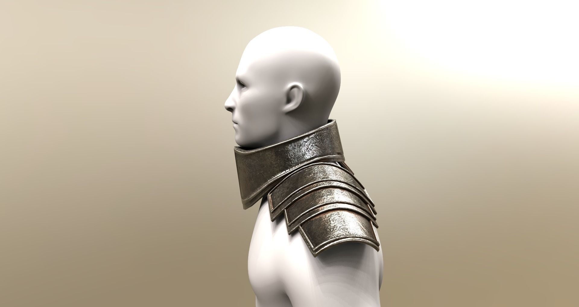 3D model Body and shoulder armor VR / AR / low-poly | CGTrader