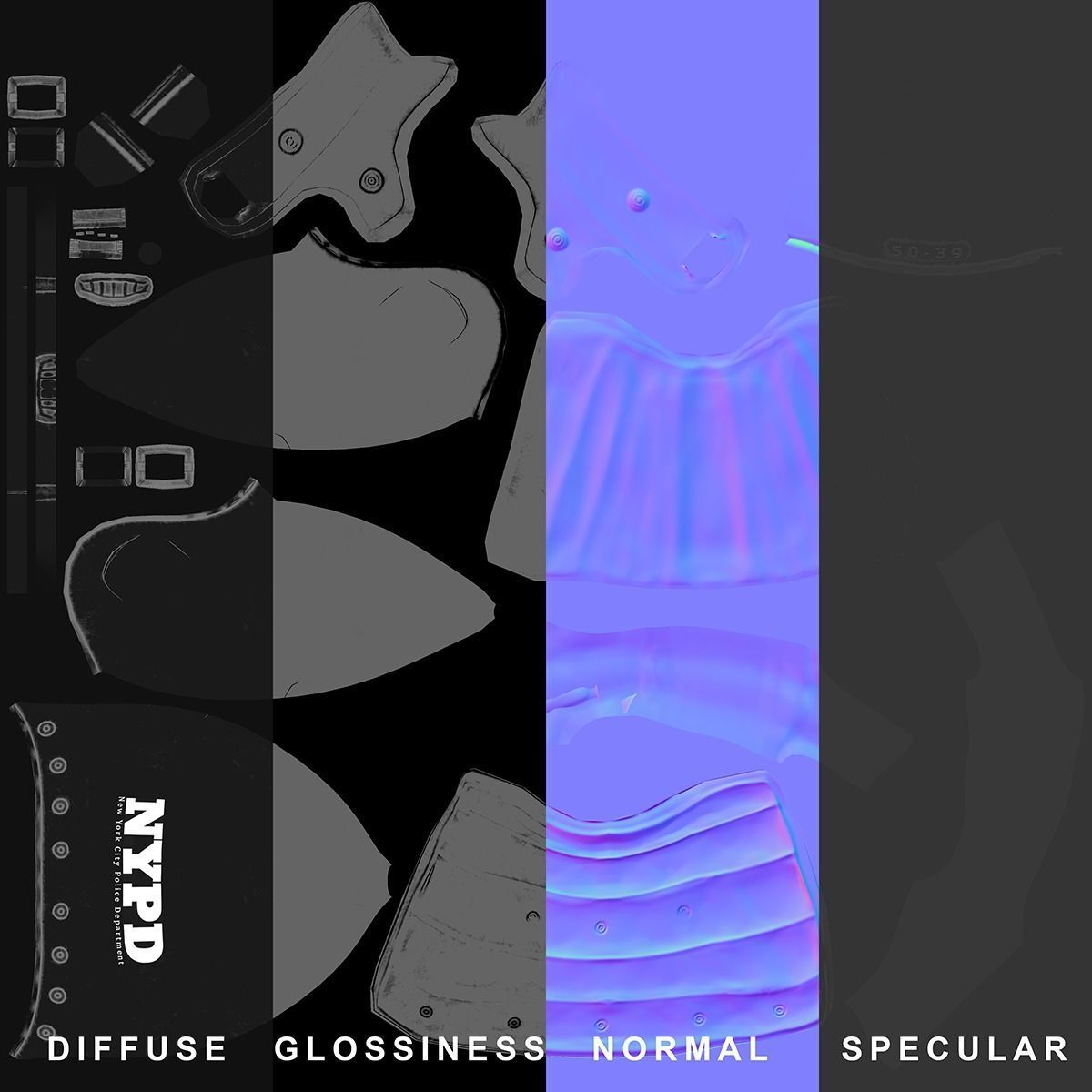 3D model Riot Armor VR / AR / low-poly rigged animated | CGTrader