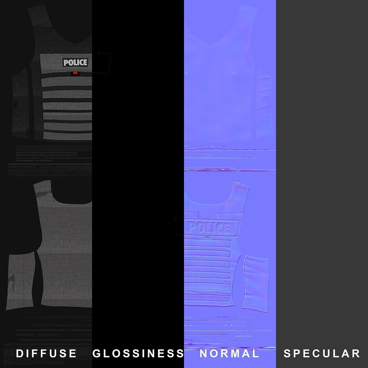 3D model Riot Armor VR / AR / low-poly rigged animated | CGTrader