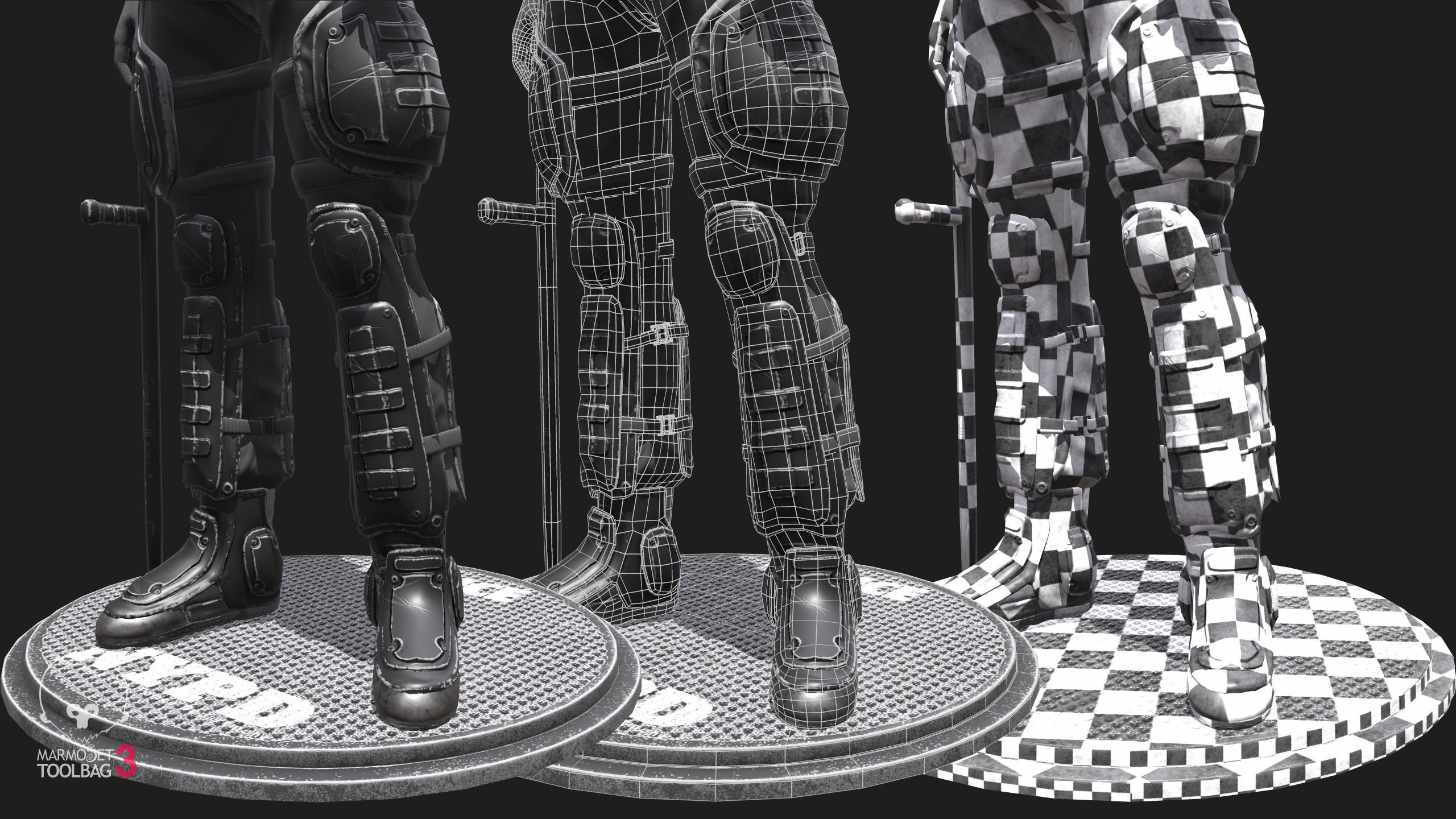 3D model Riot Armor VR / AR / low-poly rigged animated | CGTrader