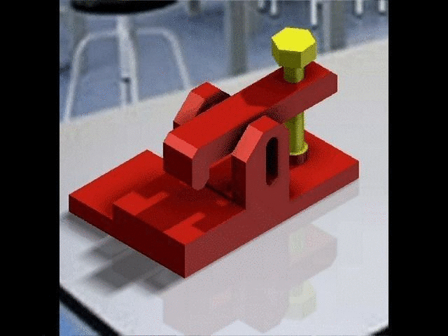 Clamping Mechanism free 3D Model - CGTrader.com