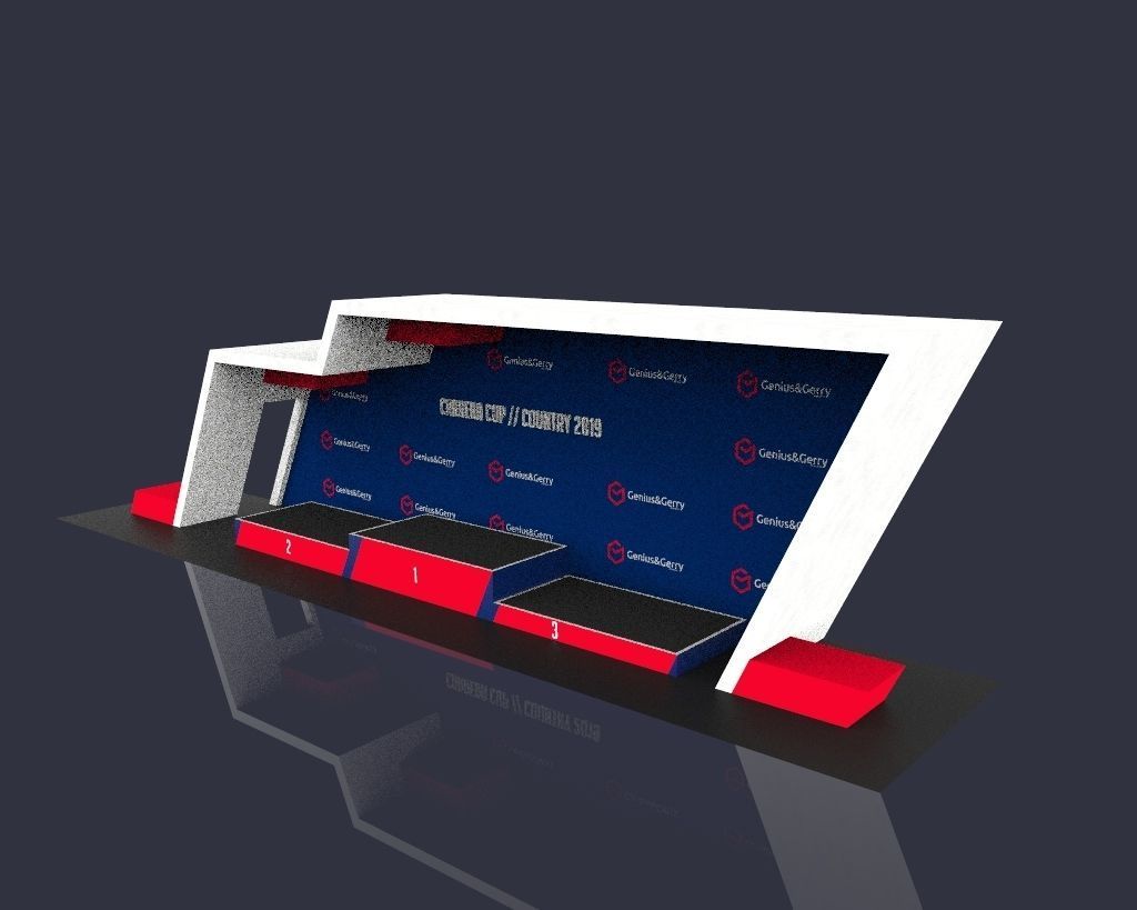 Stand Sport Podium 3D model | CGTrader