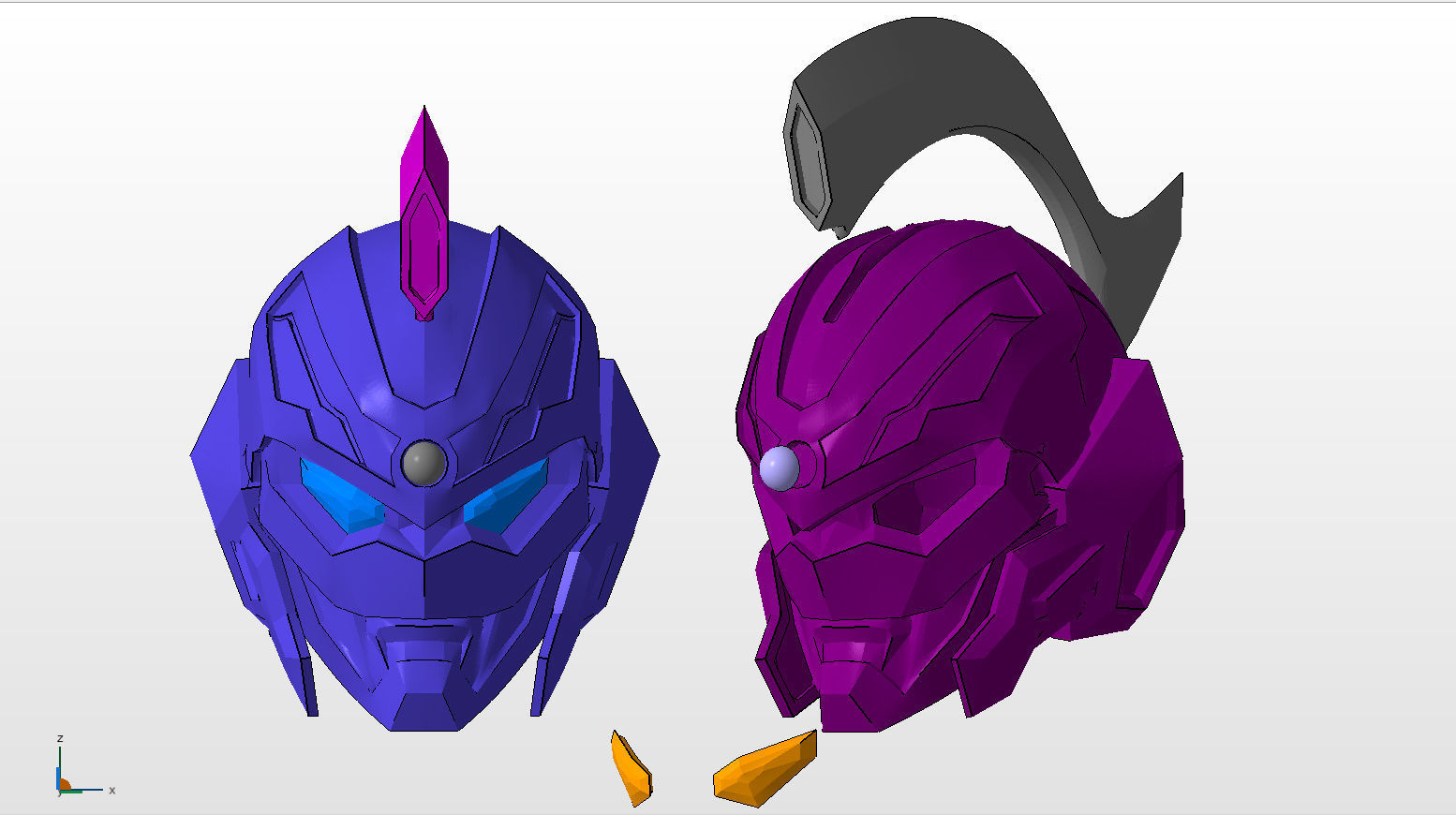 SSS Gridman helmet printable 3D model 3D printable | CGTrader