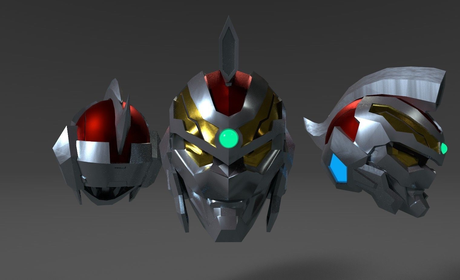 SSS Gridman helmet printable 3D model 3D printable | CGTrader