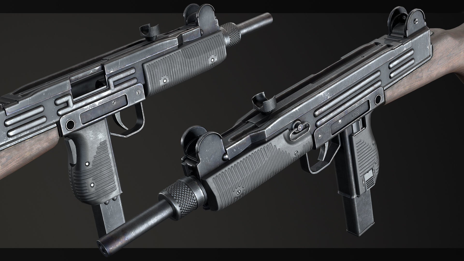 3D model PBR IMI UZI VR / AR / low-poly | CGTrader