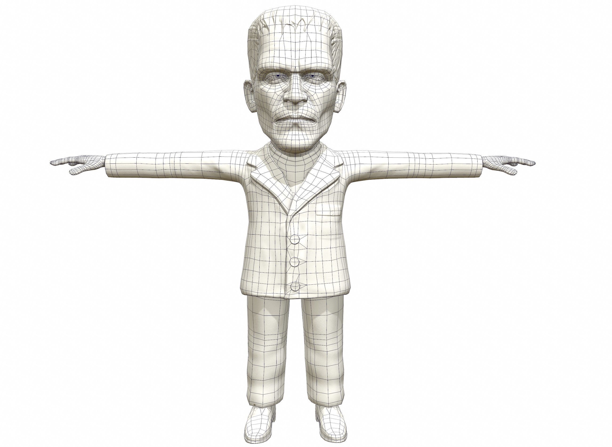 3D model Halloween characters pack rigged animated 3D models VR / AR ...