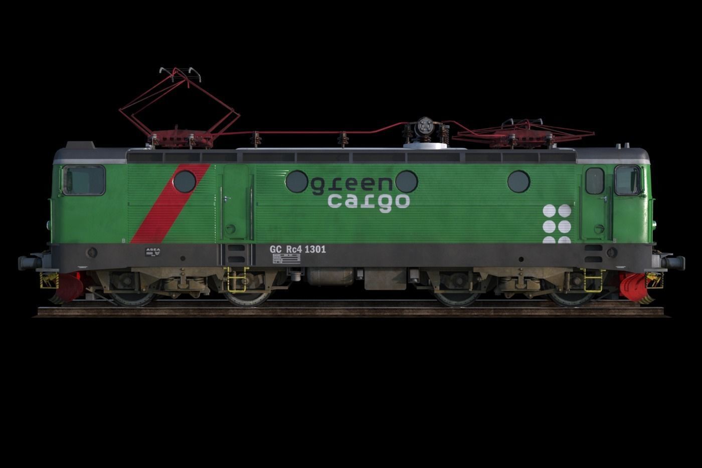 3D model Swedish Electric Locomotive RC4 SJ VR / AR / low-poly | CGTrader