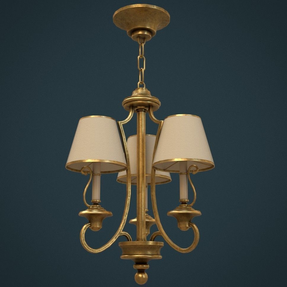 3D model Classic Chandelier 03 - Game Ready VR / AR / low-poly | CGTrader
