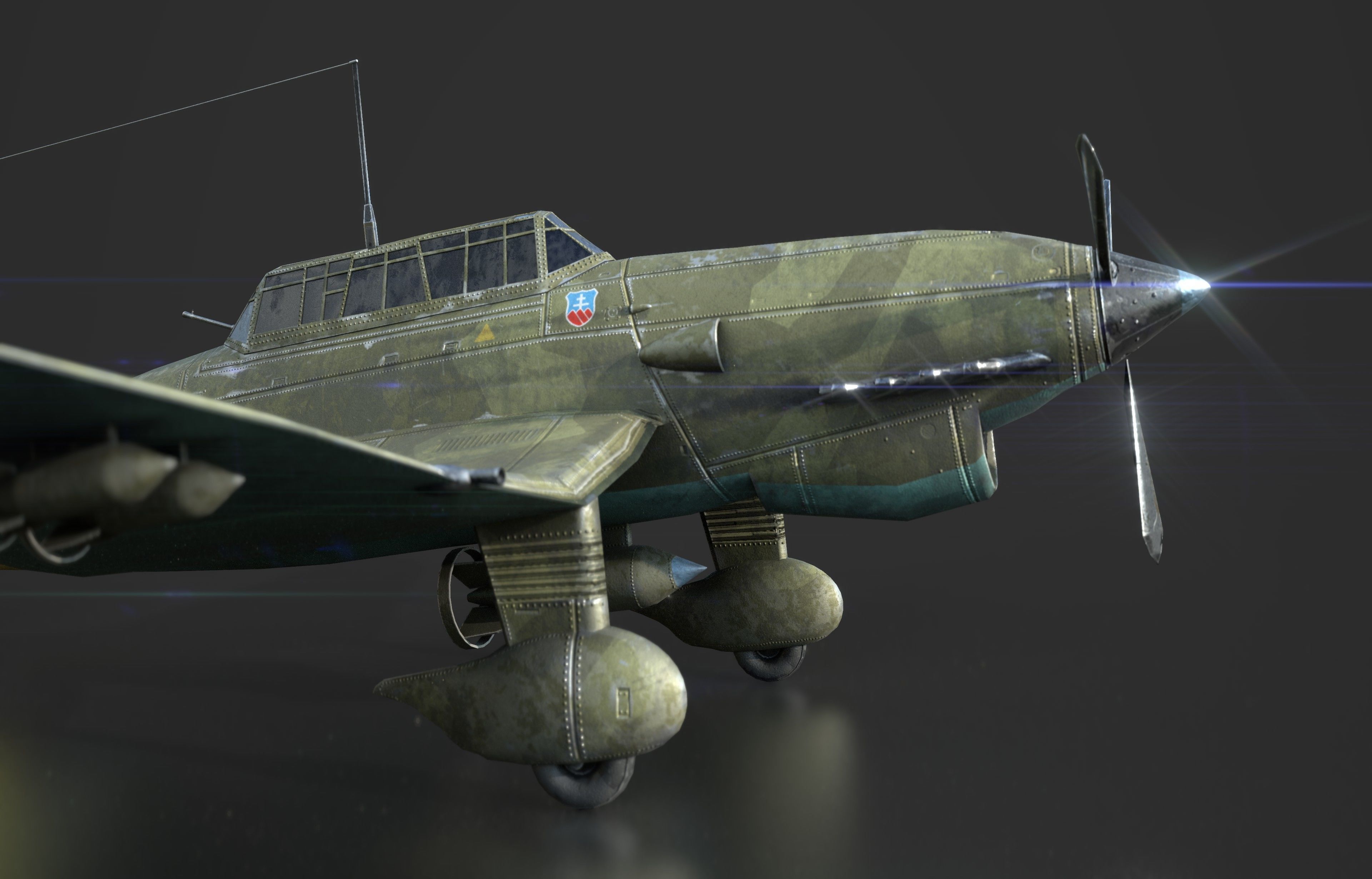 3D model JUNKERS JU 87 STUKA VR / AR / low-poly | CGTrader