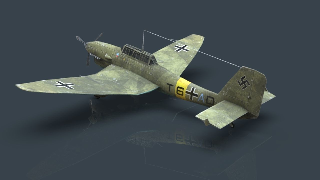 3D model JUNKERS JU 87 STUKA VR / AR / low-poly | CGTrader