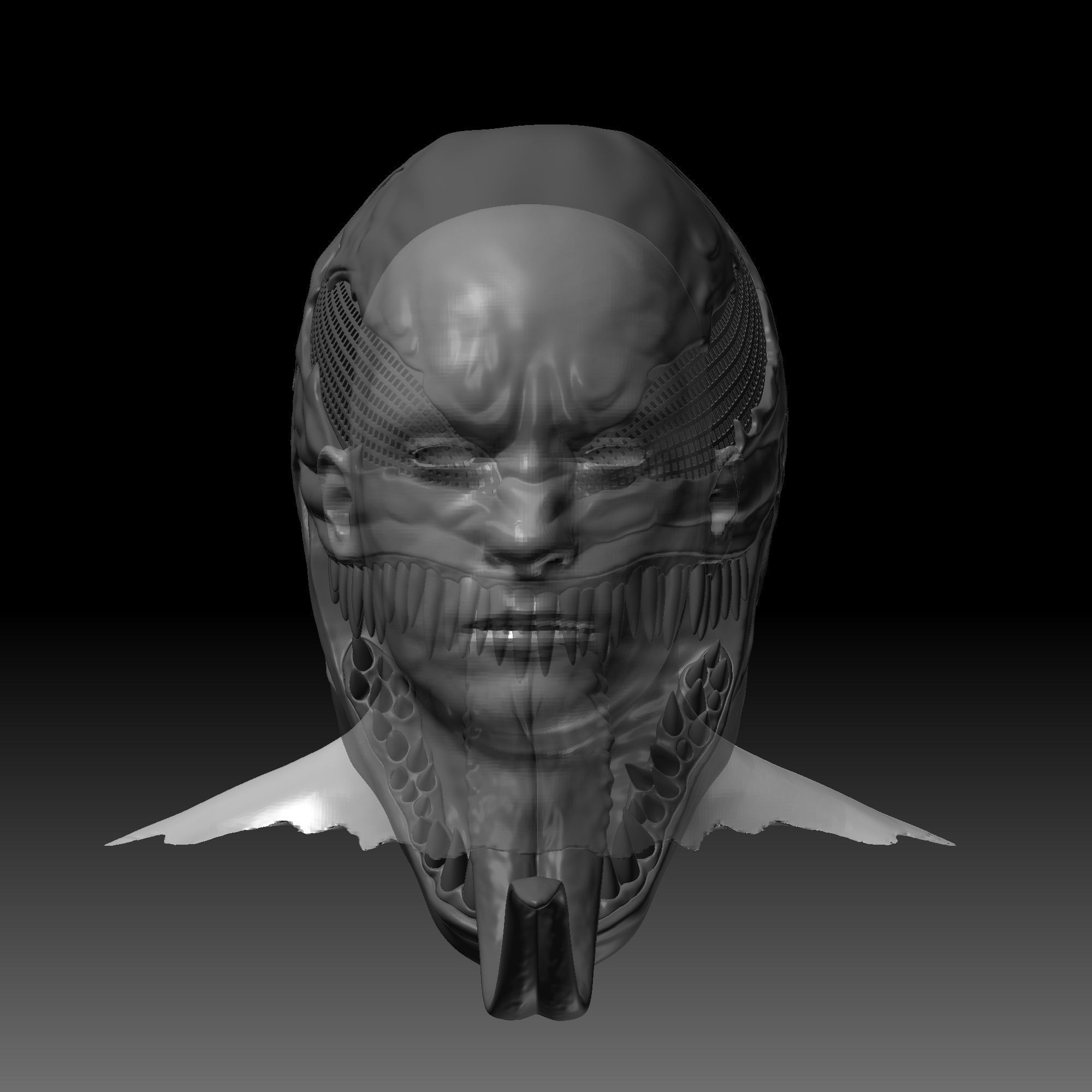Venom Mask 3D Printable Model 3D model 3D printable | CGTrader