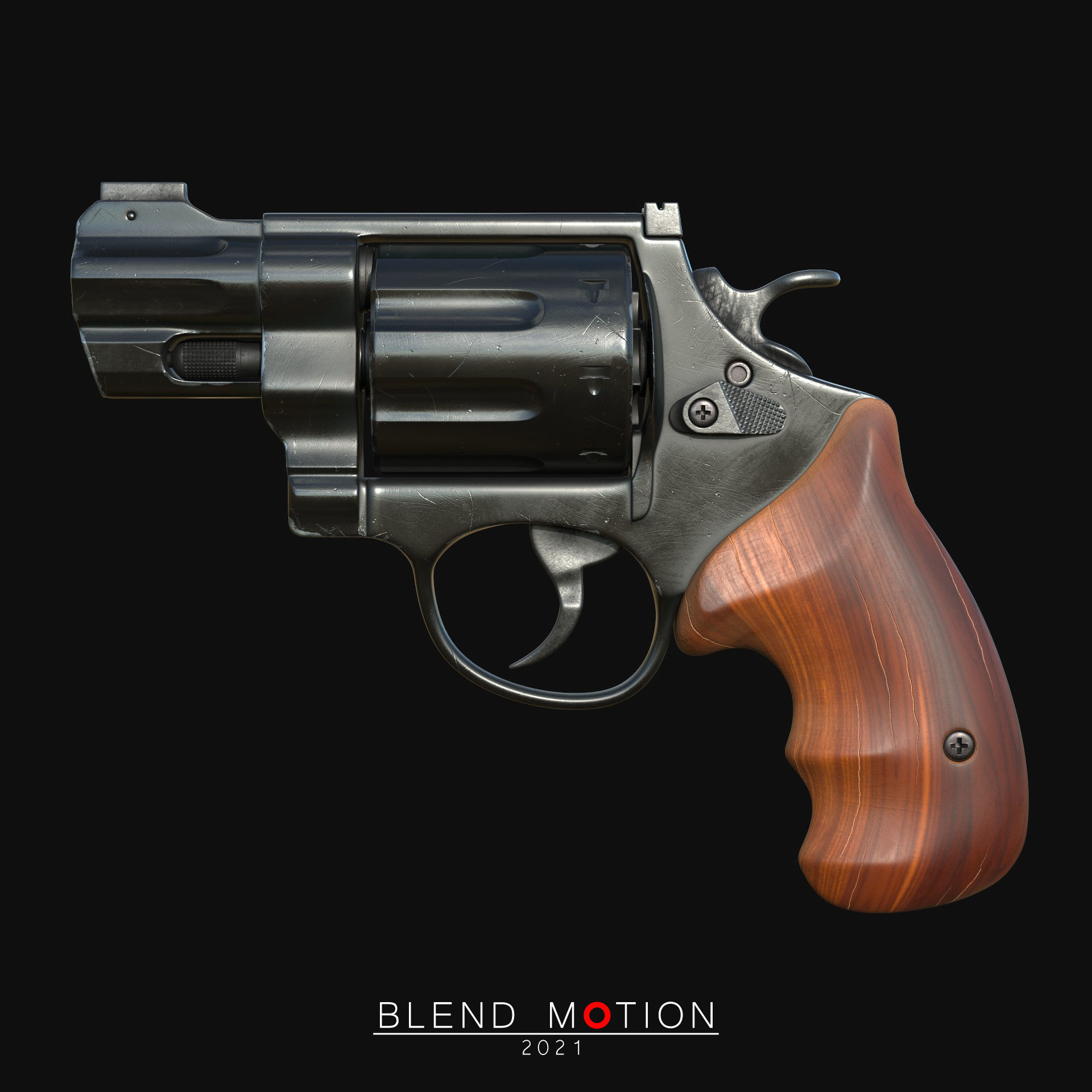 Magnum gun 3D model | CGTrader