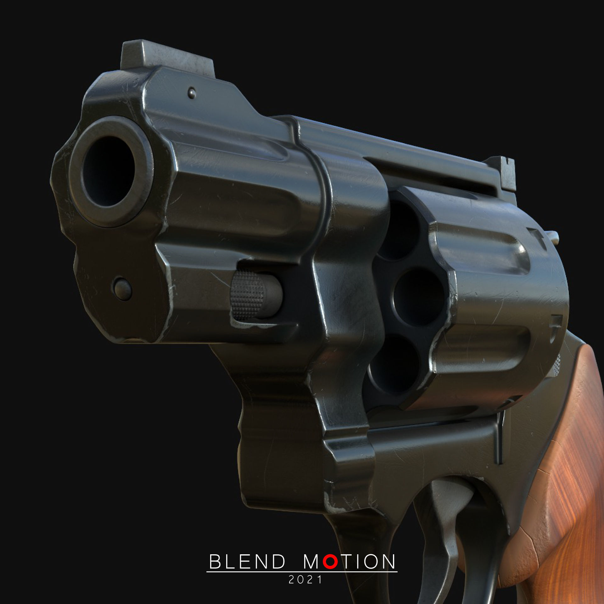 Magnum gun 3D model | CGTrader